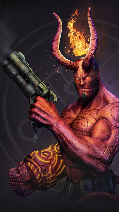 750x1334 Hellboy Gun 2020 Iphone 6 Iphone 6s Iphone 7 Hd 4k