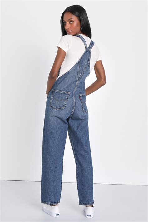 Levis Vintage Overalls Medium Wash Overalls Vintage Overalls Lulus