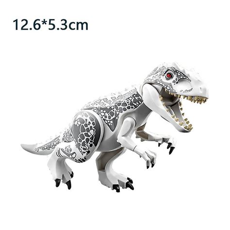 8pcs Jurassic Dinosaur Building Blocks T Rex Velociraptor Triceratops