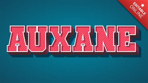 Auxane Varsity Text Effect Generator