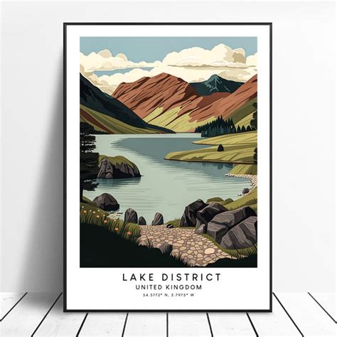 Lake District Poster Etsy Uk