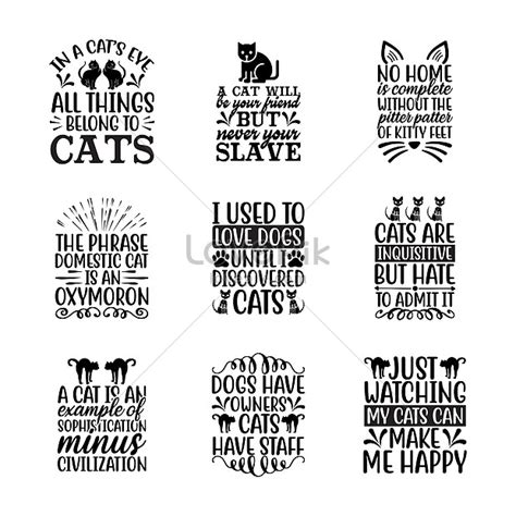 고양이 Tshirt 디자인 번들 일러스트 무료 다운로드 Lovepik
