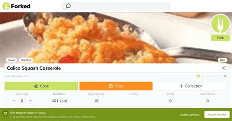 Calico Squash Casserole Forked