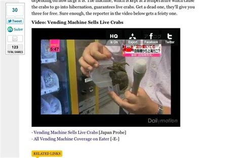 Chinese Vending Machine Dispenes Live Shanghai Hairy Crabs Huffpost Life