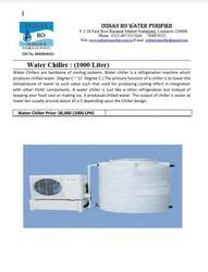 1000 Lph Water Chiller Plant 2 Ton INDIAN RO AND AC SERVICE CENTRE