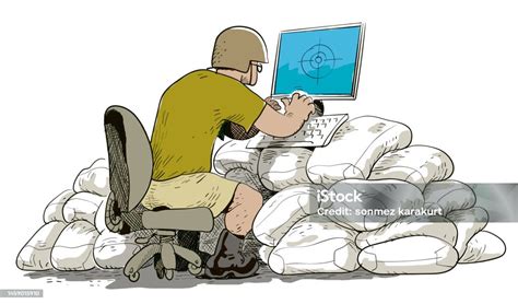 Technological Warfare Stock Illustration Download Image Now