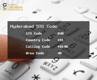 Hyderabad STD Code STD Code For Hyderabad 040 STD Code STD Code