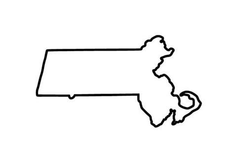 1 Massachusets Outline Svg Designs And Graphics