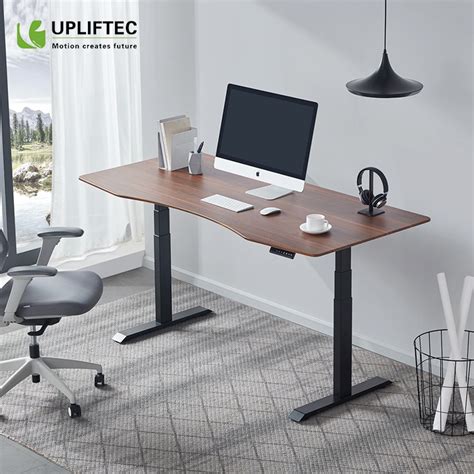 Motorized Sit Stand Desk Best Height For Standing Desk Rising Computer