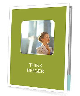 Optimistic Businesswoman Presentation Folder Design ID 0000032264