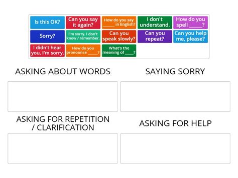 Classroom Expressions Group Sort