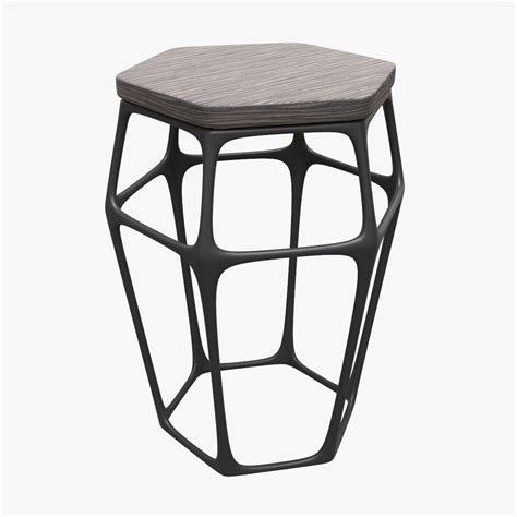 Bar Chair Hexagonal 02 3d Model Download Chair On