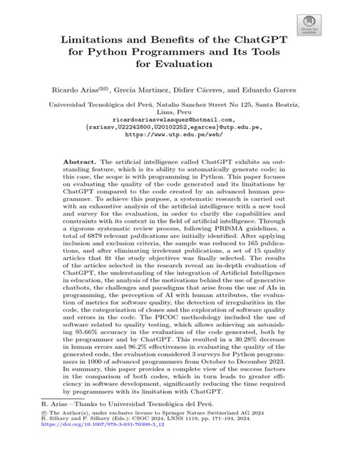 Chatgpts Impact On Python Coding Quality Pdf Artificial