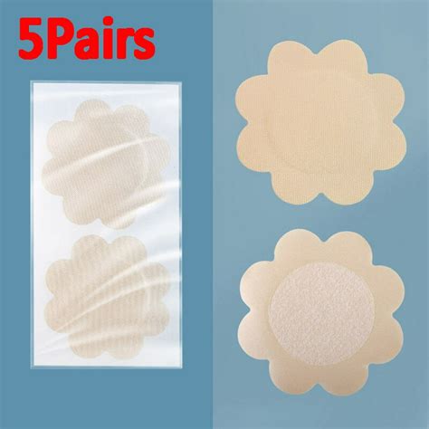 10 Pares De Cubiertas Desechables Para Pezones Pétalos De Pecho
