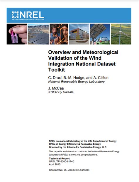 Overview And Meteorological Validation Of The Wind Integration National Dataset Toolkit