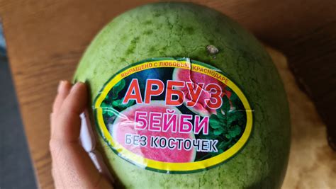 Купили в Перекрестке два необычных арбуза без косточек: красный "Беби"и ...