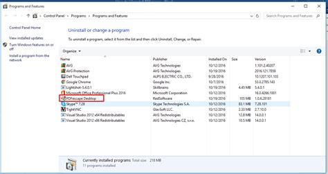 PDFescape Uninstall PDFescape Desktop