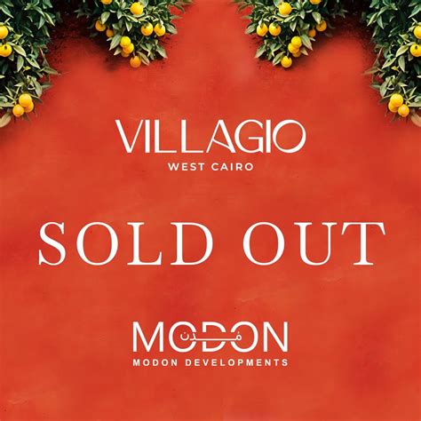 ‏تم الانتهاء من بيع مرحلة الفيلات بالكامل في مشروع ڤيلاجيو غرب القاهرة انتظروا المزيد من شركة