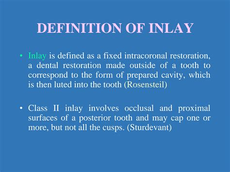 Solution Inlay Vs Amalgam Class Studypool