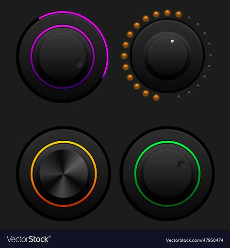 Set Of Volume Buttons Royalty Free Vector Image