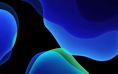 Ios 13 Wallpaper 4k Blue Stock Ipados
