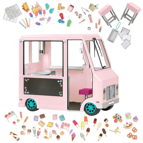 Our Generation Ice Cream Truck For 18 Inch Dolls Pink American Girl