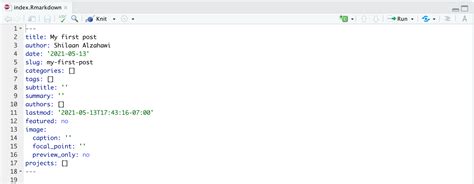 Building Your Website Using R Blogdown Shilaan Alzahawi