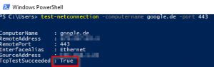Windows Ping With Port Cmd Vs PowerShell