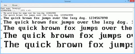 Terminal Fonts