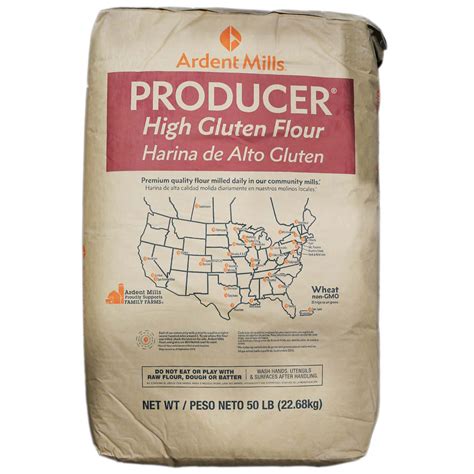 Bulk Producer High Gluten Flour 50 Lb Bags Wholesale Pricing