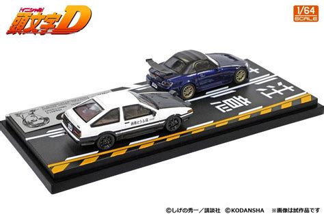 Initial D Takumi Fujiwara Trueno Ae86 And Toshiya Shiroshima S2000