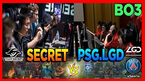 SECRET Vs PSG LGD MAIN EVENT KUALA LUMPUR MAJOR DOTA YouTube