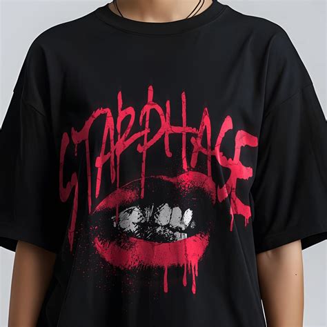 Cyber Y2k Graffiti Print Relaxed Fit T Shirt Starphase