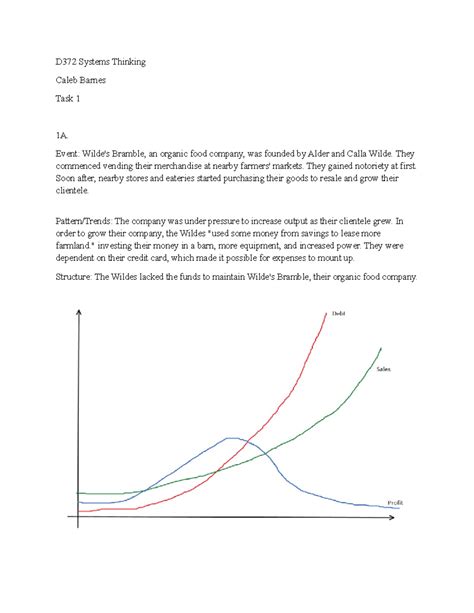D372 Tasks 1 D372 Tasks 1 D372 Systems Thinking Caleb Barnes Task 1