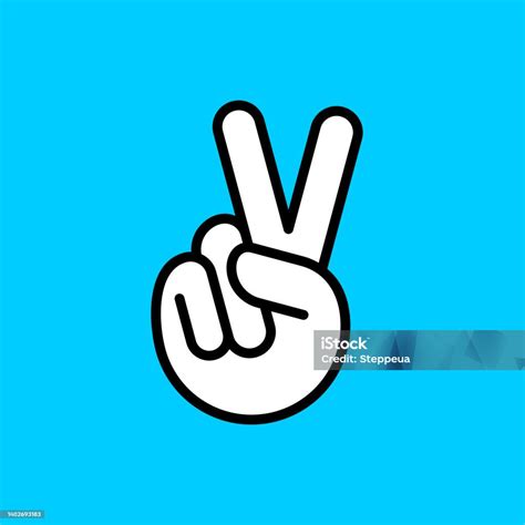 Peace 팻말 브이에 대한 스톡 벡터 아트 및 기타 이미지 브이 평화의 상징 평화 기호 Istock