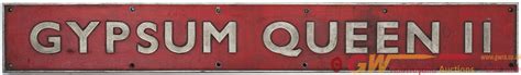 Nameplate Gypsum Queen Ii Ex Br Class 60 60008 Nameplates Diesel