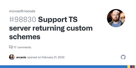support ts server returning custom schemes · issue 98830 · microsoft