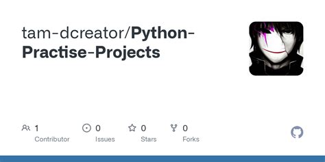 GitHub Tam Dcreator Python Practise Projects
