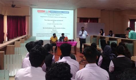 Two Day Workshop On Android Development Ahalia School Of Engineering