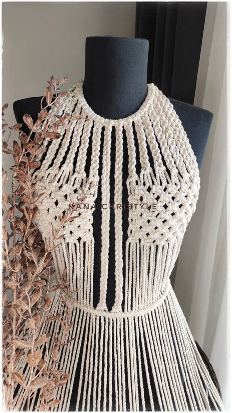 Macrame Dress Tutorial Macrame Dress Macrame Wedding Dress Macrame