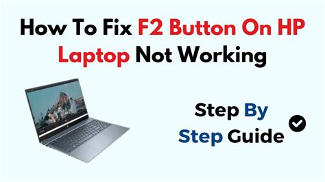 How To Fix F2 Button On Hp Laptop Not Working Youtube