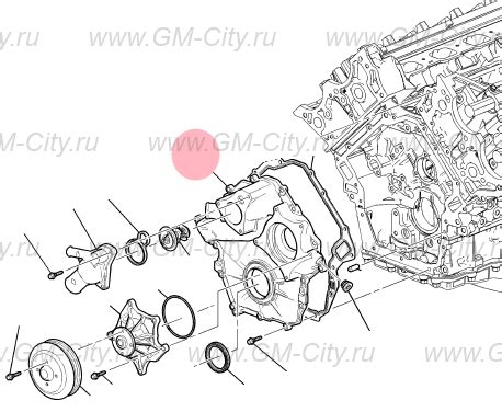 Крышка цепи ГРМ купить для Cadillac SRX І - 89017798