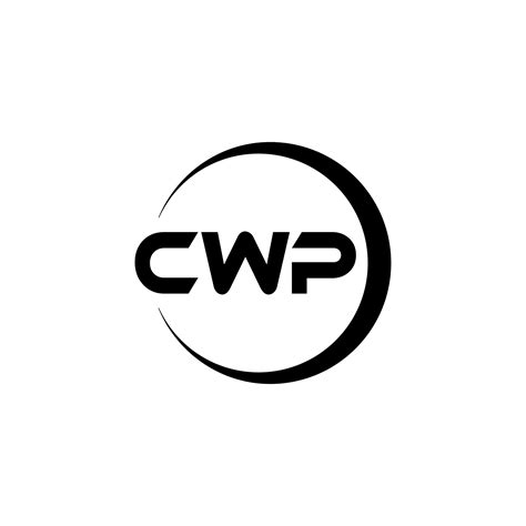 Cwp Letter Logo Design In Illustration Vector Logo Calligraphy