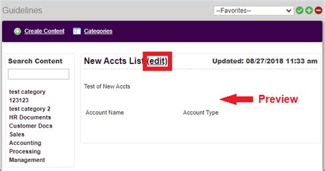 Guidelines Tab Centrex Software