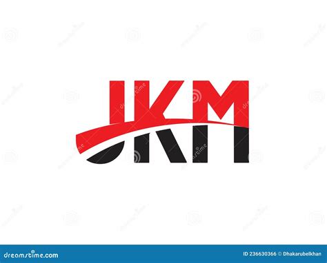 Jkm Letter Initial Logo Design Vector Illustration Stock Vector