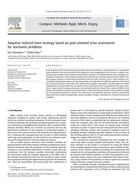 pdf adaptive reduced basis strategy based on goal oriented error