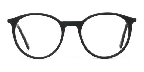 Designer Matte Black Acetate Eyeglasses Boston 2 Specscart