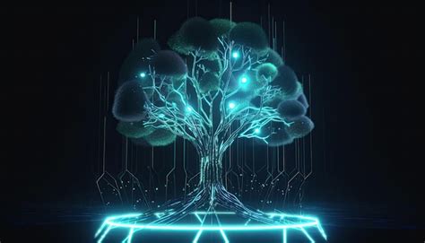Premium Photo Artificial Intelligence Concept A Tree With Branches In