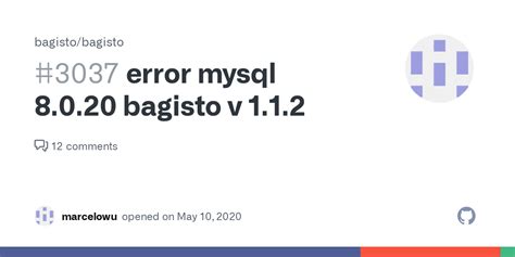 Error Mysql Bagisto V Issue Bagisto Bagisto Github