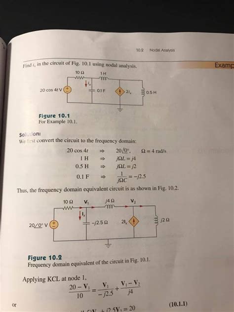solved find ix in the circuit of fig 10 1 using nodal